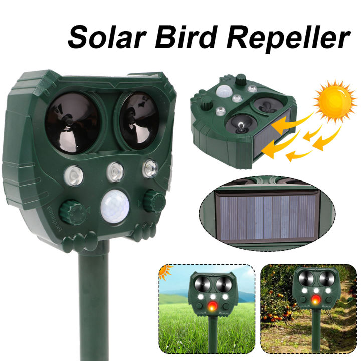 Gr.s Solar Bird Repellent เครื่องไล่งูอัลตราโซนิกพลังงานแสงอาทิตย์ ...