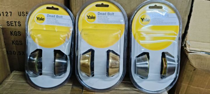 Yale Double Cylinder Deadbolt V8121 Us32d / Us3 / Us5 ( Satin, Antique ...