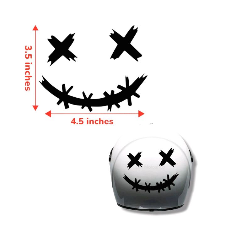 Durable Helmet Stickers for Motorcycles - Weatherproof, Easy to Apply ...