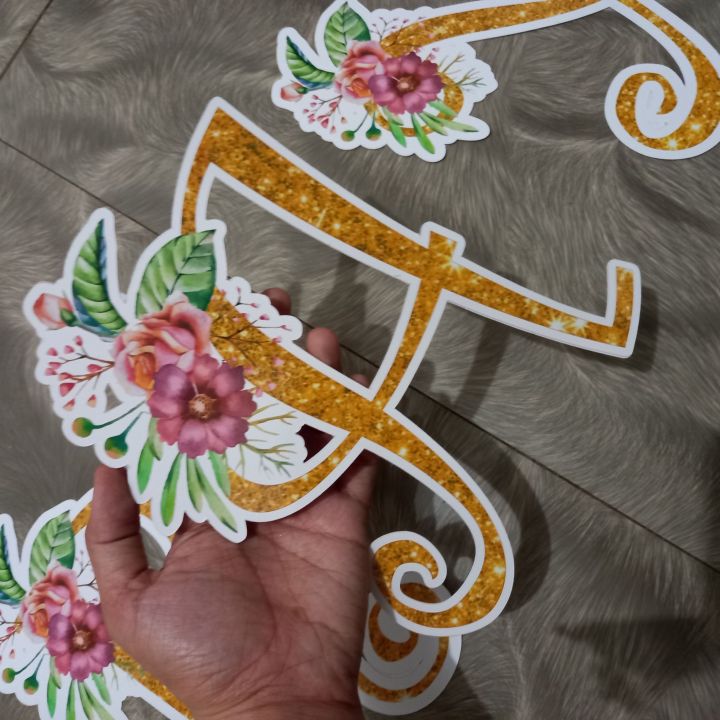 PRINTED CUSTOMIZE LETTER BACKDROP 22x18cm | Lazada PH