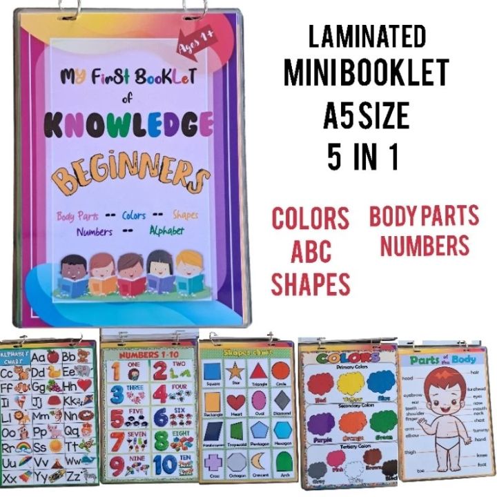 5 in 1 Laminated Charts Mini Booklet Bundle | Lazada PH