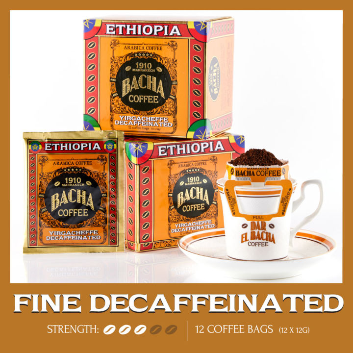 Bacha Coffee | Yirgacheffe Decaffeinated Ethiopia Single Origin, 100% ...