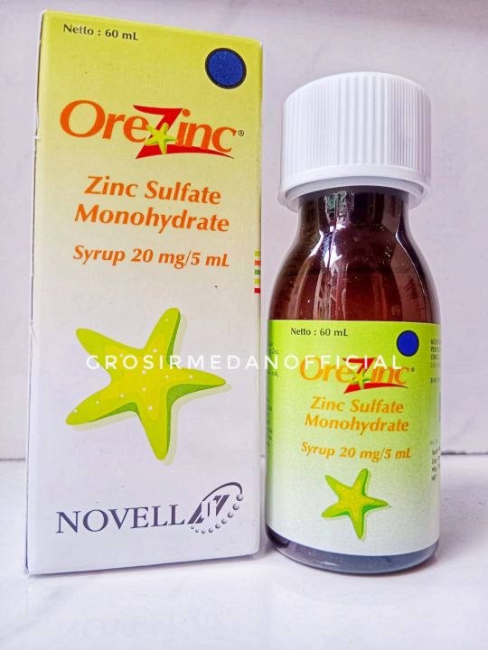 OREZINC SIRUP 60 ML - ZINC KID SYR DIARE DAN KESEHATAN PENCERNAAN ...