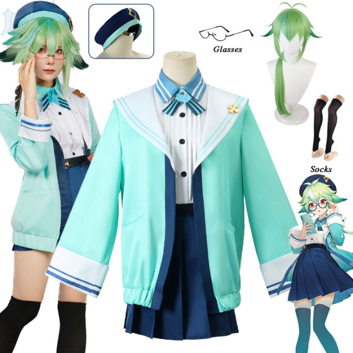 Game Genshin Impact Sucrose Cosplay Costume Knights Of Favonius Sucrose ...