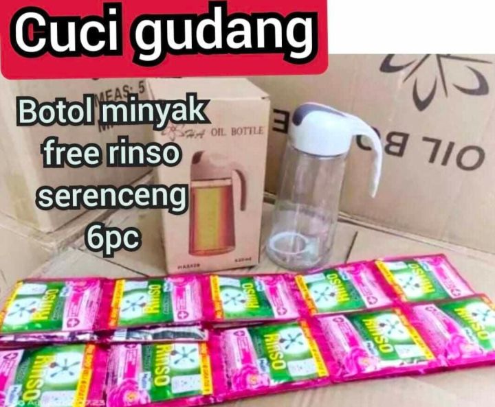 Botol minyak goreng + rinso 6 pcs | Lazada Indonesia