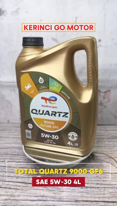 Total Quartz 9000 Future SAE 5W-30 4 Liter Api Service SP/GF-6A Oli ...