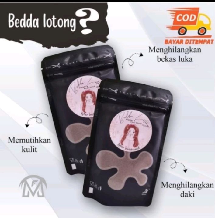 Bedda lotong lulur hitam viral khas Bugis isi 50gr memutihkan dan ...