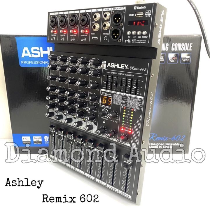 Mixer Audio Ashley Remix 602 Original Mixing 6 Channel Ashley Remix602 ( BISA COD ) | Lazada ...