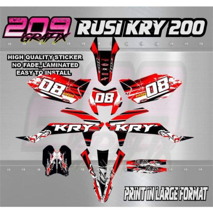 RUSI KRY 200, KRY 150 Full Body Decals | Lazada PH