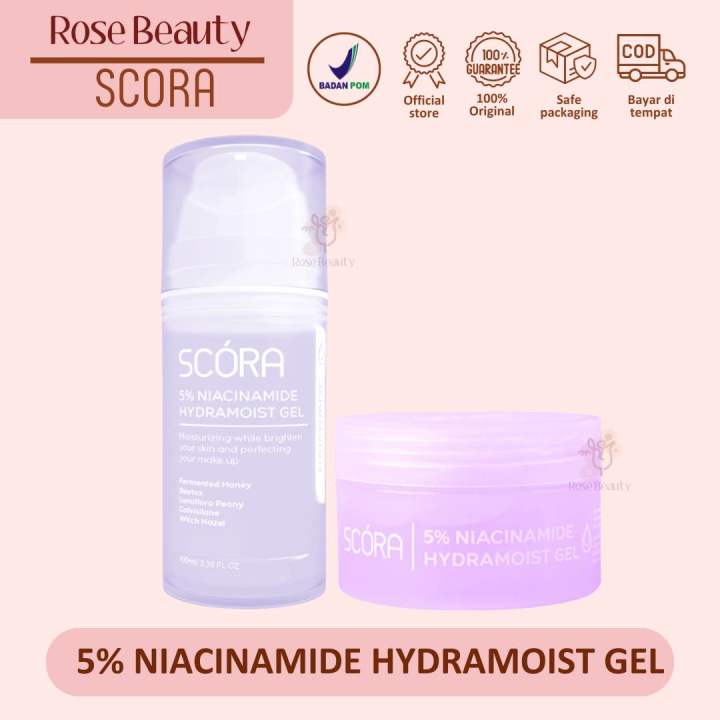 SCORA 5% Niacinamide Hydramoist Gel Pelembab Wajah yang Mencerahkan ...