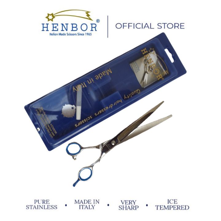 Henbor Stainless and Ice tempered Barber Scissors | Lazada PH