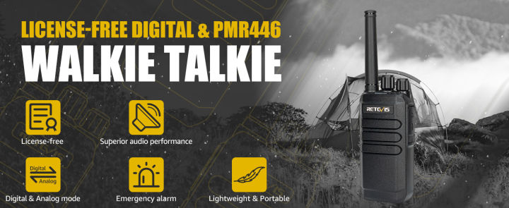 Retevis RT40 Digital DMR 2 Way Radio PMR446 Licence-Free 2000mAh VOX 48 ...