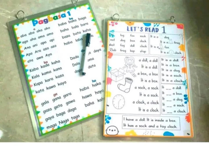 READING MATERIALS FOR KIDS LAMINATED A4 SIZE ENGLISH AND TAGALOG FREE ...