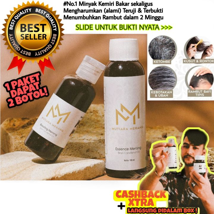 Penumbuh rambut, Mutiara Merang, Minyak Kemiri Obat rambut 100% tumbuh ...