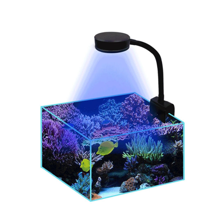 Aquarium Q2-B LED Light 9W Sea Water Lighting Chips Saltwater Clip-on ...