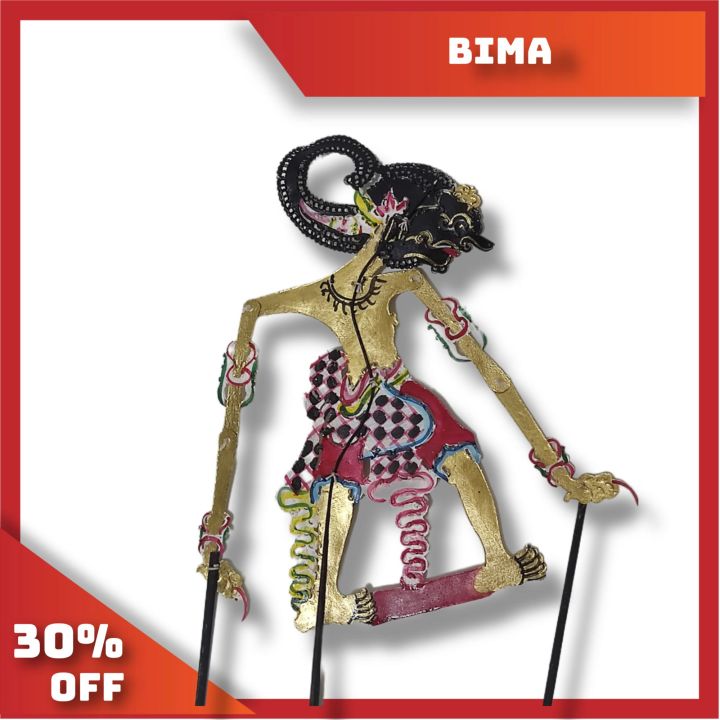 wayang kulit asli karakter Bima | Lazada Indonesia