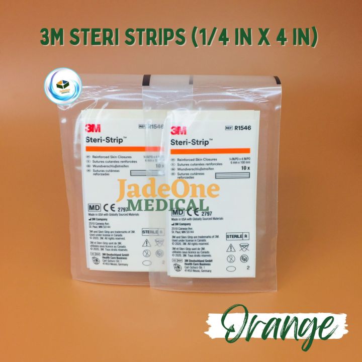 3M Steri-Strip Sterile R1546 Orange(1/4 in x 4 in) | Lazada PH