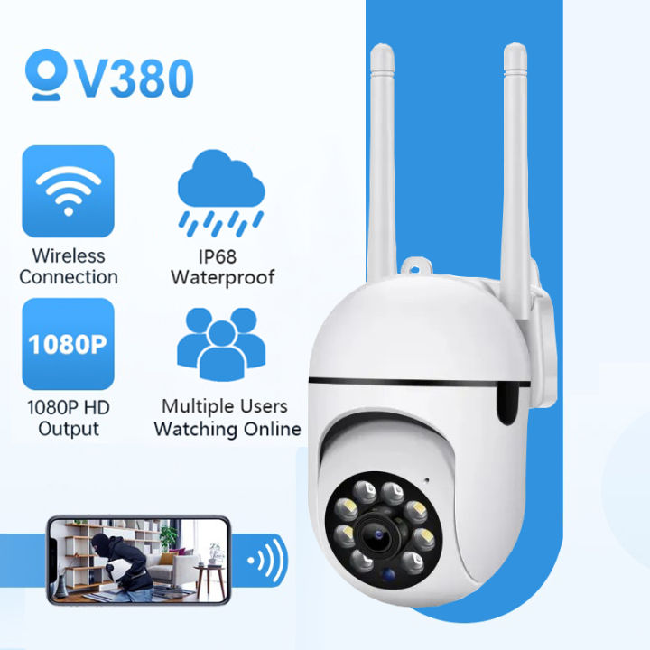 V380 PRO CCTV Camera With Speaker CCTV Camera Connect Cellphone Wifi ...