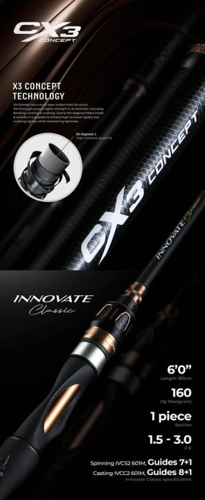 EXPERT GRAPHITE INNOVATE CLASSIC FISHING ROD | Lazada