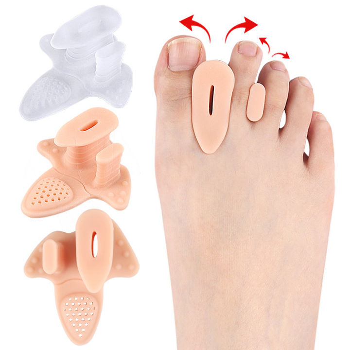 VTTO 2Pc Silicone Toe Separator Fingers Feet Toe Spreader Hallux Valgus ...