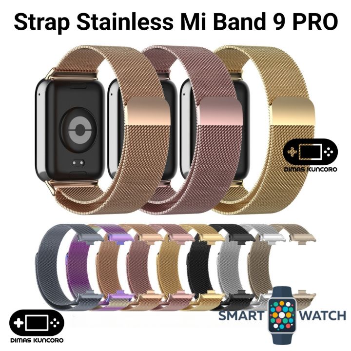 Strap Stainless Mi Band 9 PRO tali jam steel xiaomi smart watch smartwatch | Lazada Indonesia
