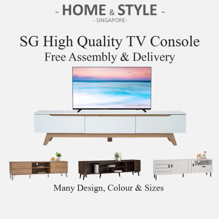 (SG) Scandi Designer TV Cabinet Selection, Assembly Available, Fast ...