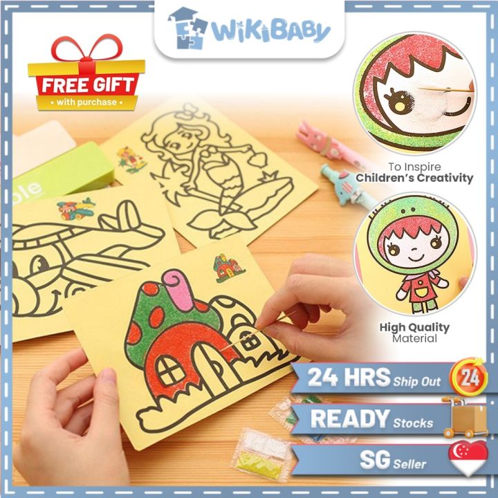 Children's DIY Sand Painting Set | Cartoon Graffiti | Kid's Educational ...