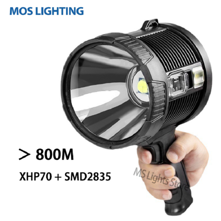 MOSLIGHTING Outdoor Strong Light Searchlight Type-C Solar Rechargeable ...