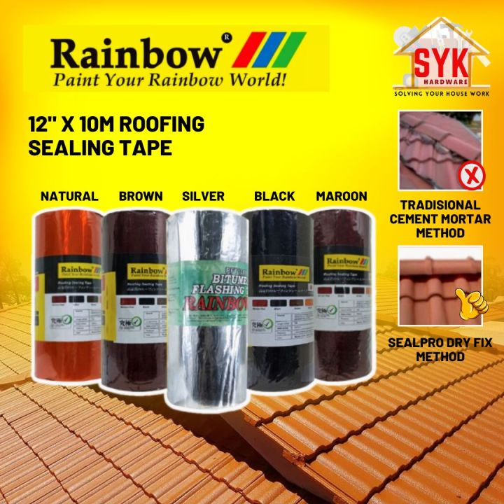 SYK Rainbow Flashing Roofing Sealing Tape Dry Fix Bitumen Poly Tape ...