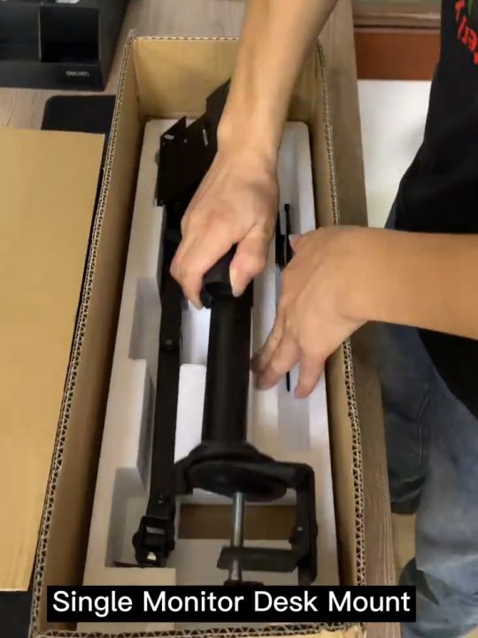【Ready Stock】Monitor Mount Bracket Adjustable Dual Arm ergonomics PC ...
