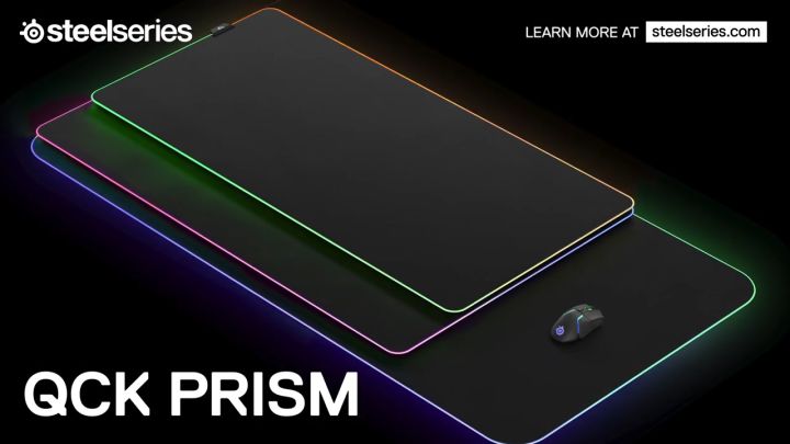 SteelSeries QcK Prism Cloth Gaming Mousepad แผ่นรองเม้าส์ ไฟ RGB แบบ ...
