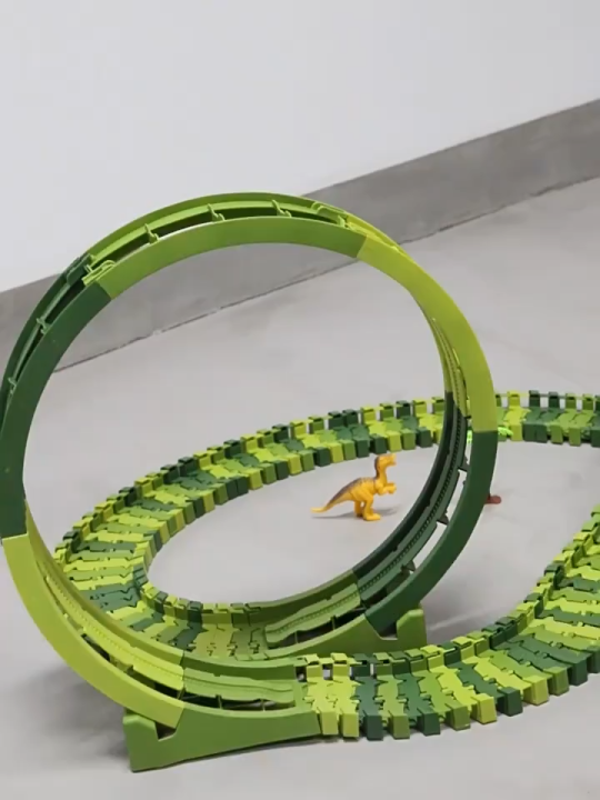 Electric Train Toys for Kids Boy DIY Assembly Dinosaur Rail Car Toy ...