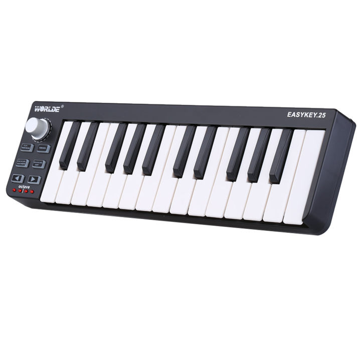 WORLDE Easykey.25 MIDI Controller Portable Mini 25-Key USB MIDI ...