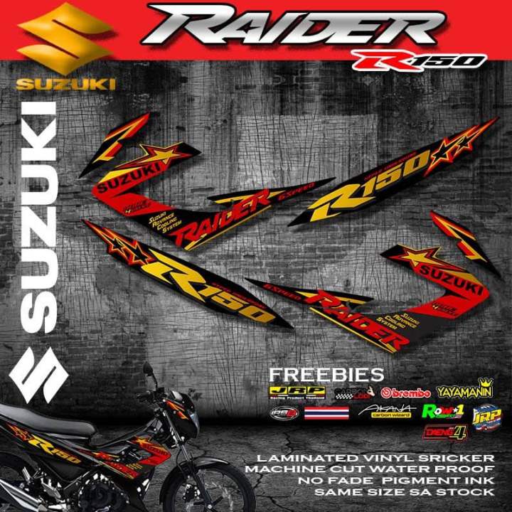 Raider 150 Carb Decals Sticker Star Edition WITH FREEBIES | Lazada PH