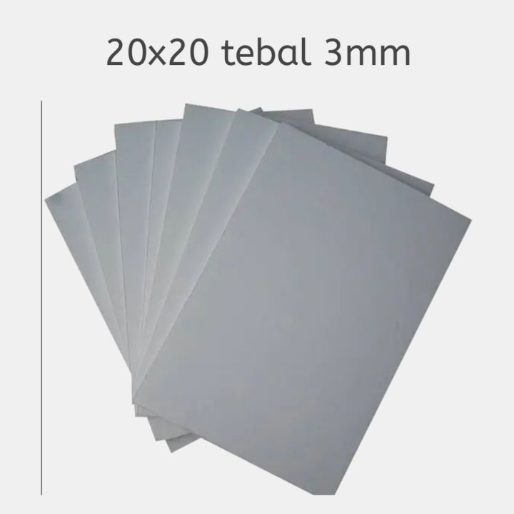 PIPA PVC LEMBARAN tebal 3mm untuk bahan miniatur ukuran 20x20 | Lazada ...