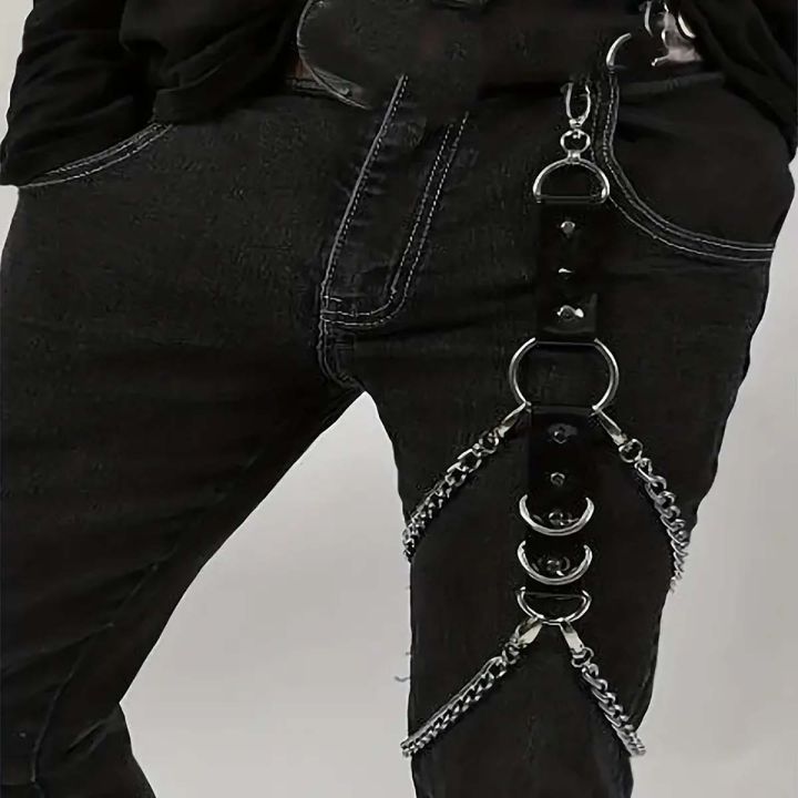 Leather Leg Harness Goth Thigh Harness Straps Sexy Garter Belt Bdsm ...