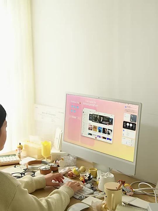 Office Pull-out Monitor Computer Heightening Stand Desktop Blind ...