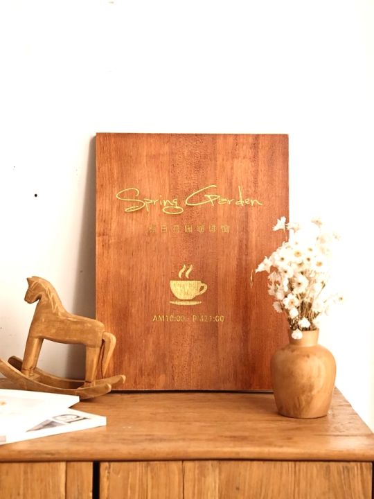 Engraved Wood Signpost with Laser Personalized Custom Text/House ...