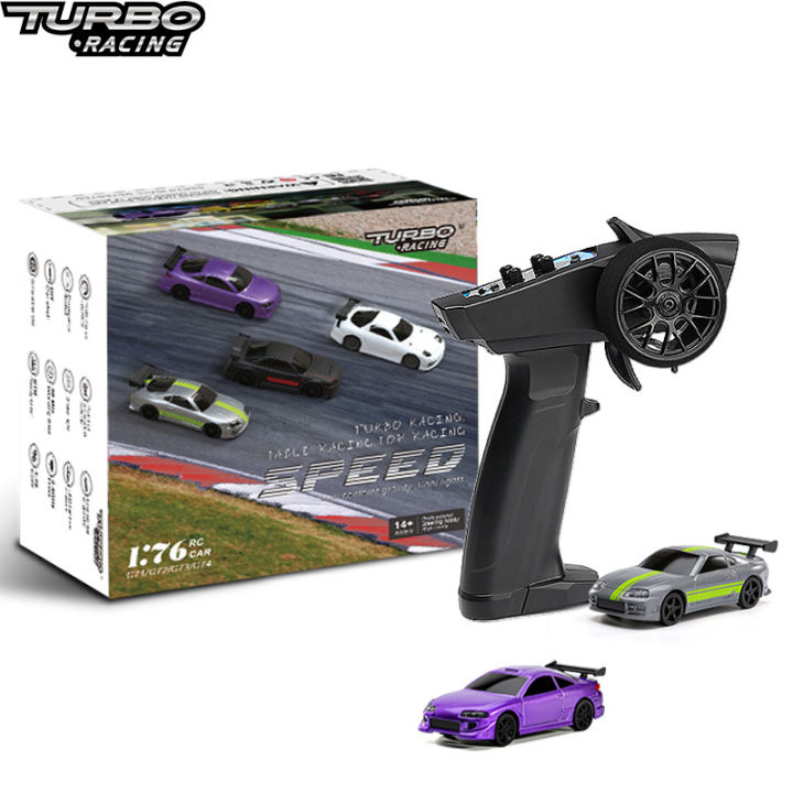 Turbo Racing 1:76 Scale RC Sport Car C72 C73 Table Game Racing Remote ...