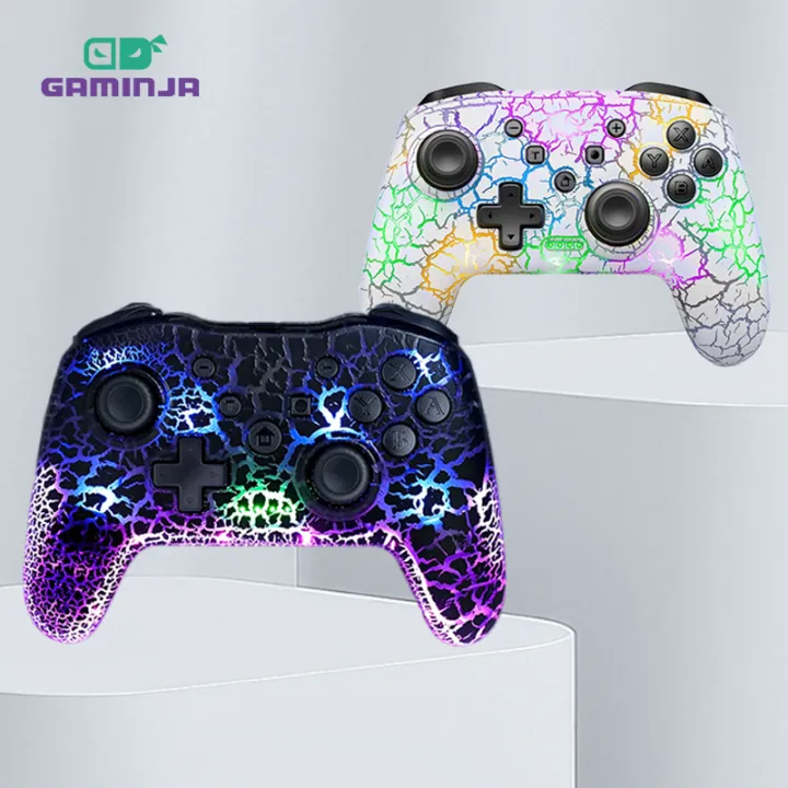 GAMINJA Gamepad 6-Axis Gyroscope Dual Vibration With Touch Pad For ...