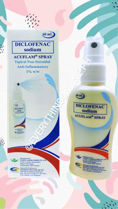 Acuflam spray Diclofenac Sodium | Lazada PH