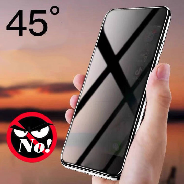 Realme C55 tempered glass Privacy Tempered Glass +Lens Sticker 2in1 ...