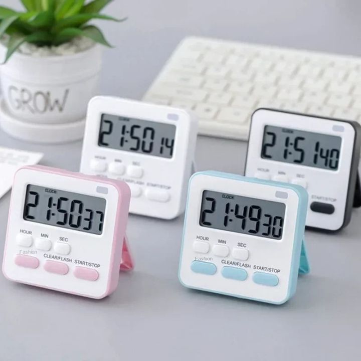 Digital Display Cooking Alarm Clock Kitchen Timer Sleep Stopwatch Clock ...