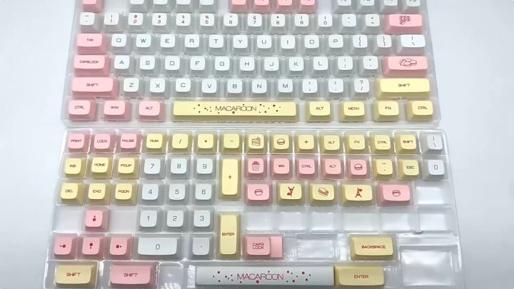 【DELIVER IN 3 DAYS】 ZIFRIEND 148 Keys Macaron Theme Keycaps XDA Height ...