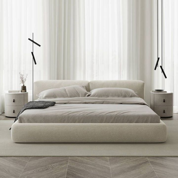 Sili Style Italian Minimalist Double Technology Fabric Bed Modern ...
