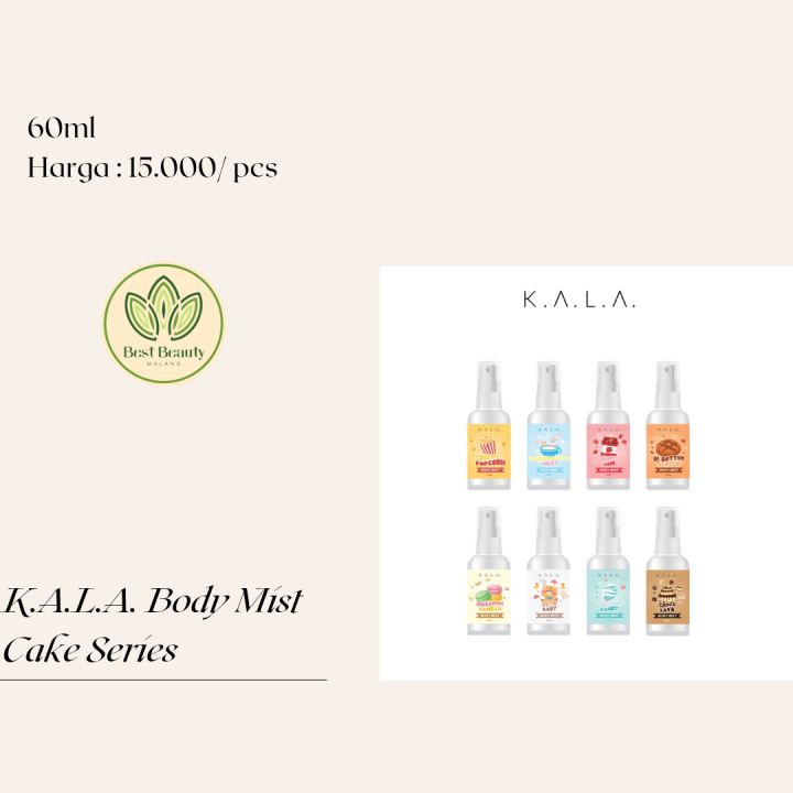 K.A.L.A BODY MIST CAKE SERIES 60 ML | Lazada Indonesia
