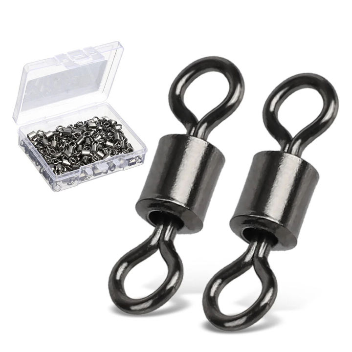 50/100pcs Rolling Barrel Rotary Stainless Steel Ball Bearing Rotary ...