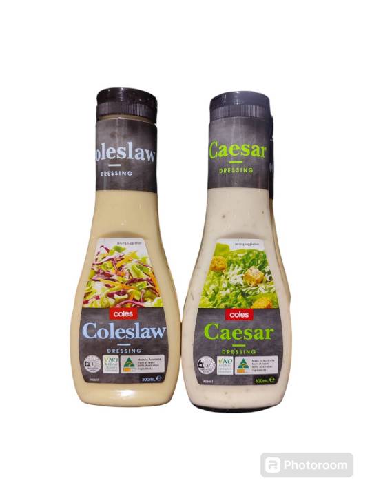 coles 🇦🇺 Coleslaw dressing 🥦 Caesar dressing น้ำสลัดโลว์สลอร์และซีซ่าร์ ...