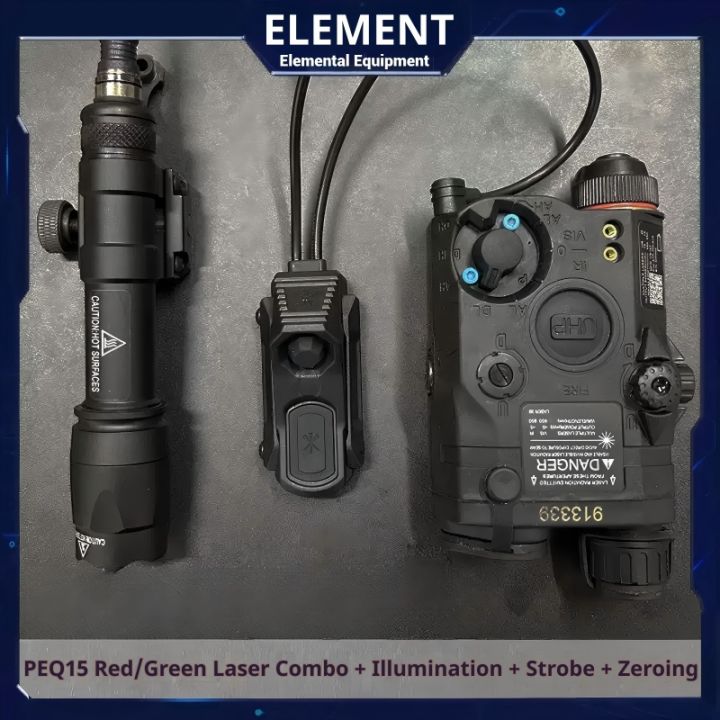 Tactical Element PEQ15 laser red and green integrated M300A M600C ...