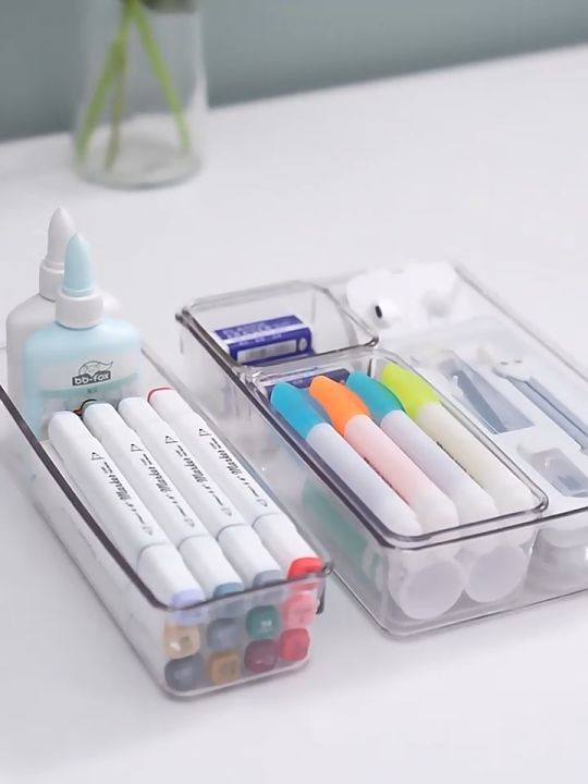 Bincoo Drawer Storage Compartment Transparent Plastic Compartment Free ...